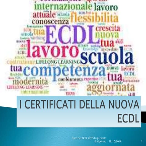 I certificati della nuova ecdl | PPTX