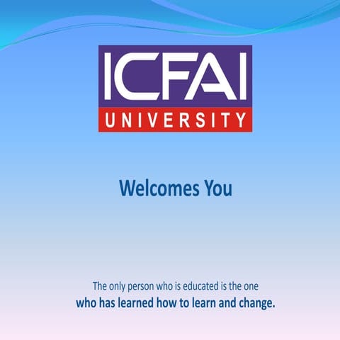 ICFAI University - MBA Program | PPTX