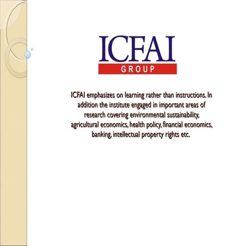 ICFAI Tech Offers Maximum Benefits to Students | PPT