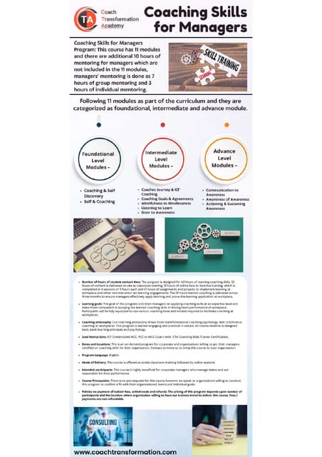 ICF Master Coach Training Programs - Coach Transformation Academy | PDF