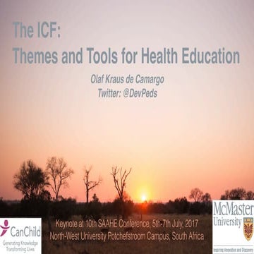 The ICF: Themes and Tools for Health Education | PDF