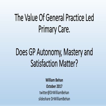 Icgp gp trainees conference 2017.william behan.final | PPT
