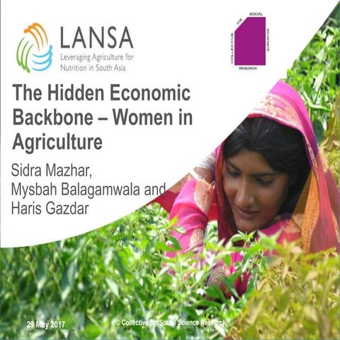 The Hidden Economic Backbone - Women in Agriculture | PPT