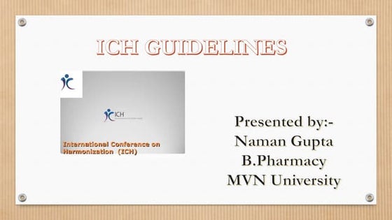ICH QSEM Guidelines | PPTX | Pharmaceutical Industry | Industries