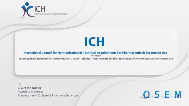 ICH GUIDELINES | PDF