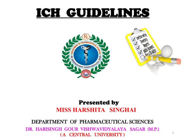 ICH [ Q ] Guidelines | PPTX