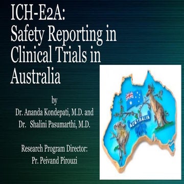 ICH-E2A: Safety Reporting in Clinical Trials in Australia | PDF