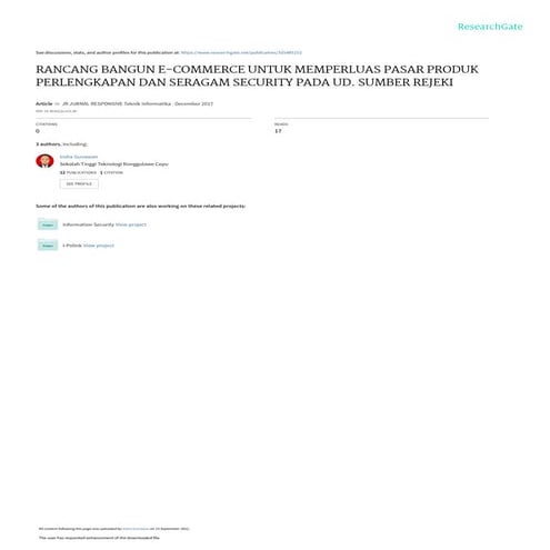 Contoh proposal skripsi | DOC