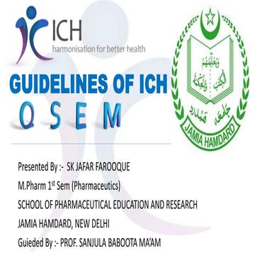 Ich quality guidelines | PPTX