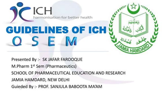 ICH GUIDELINES | PDF