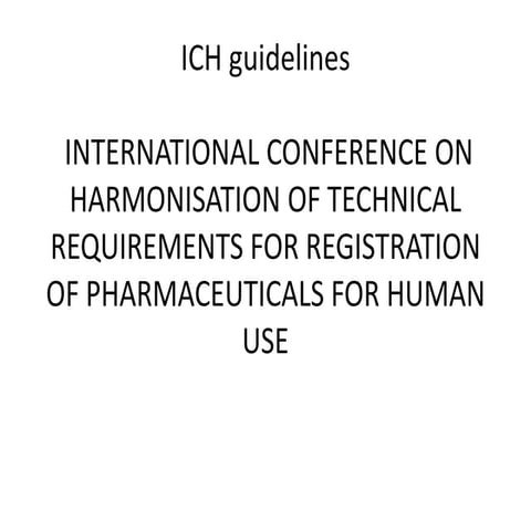 Ich guidelines Q1A(R2) | PPTX
