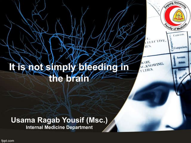 INTRA CRANIAL HEMORRHAGE- AGING BLOOD ON MRI | PPTX