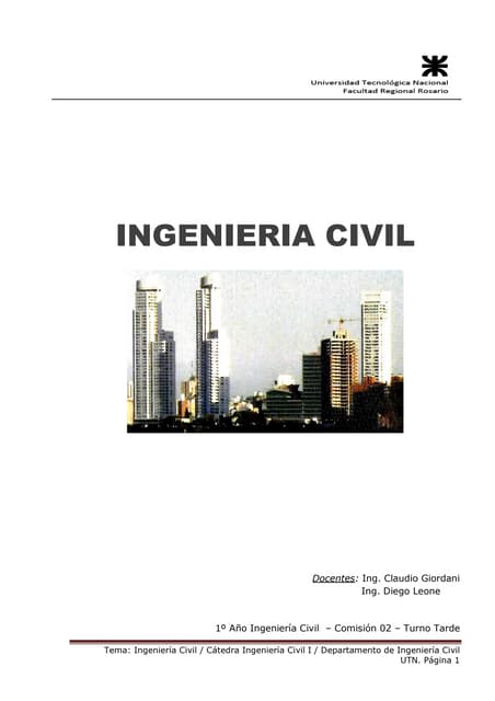 Ingenieria-Civil-Un-Campo-Amplio-y-Esencial.pptx | Civil Engineering Industry | Industries