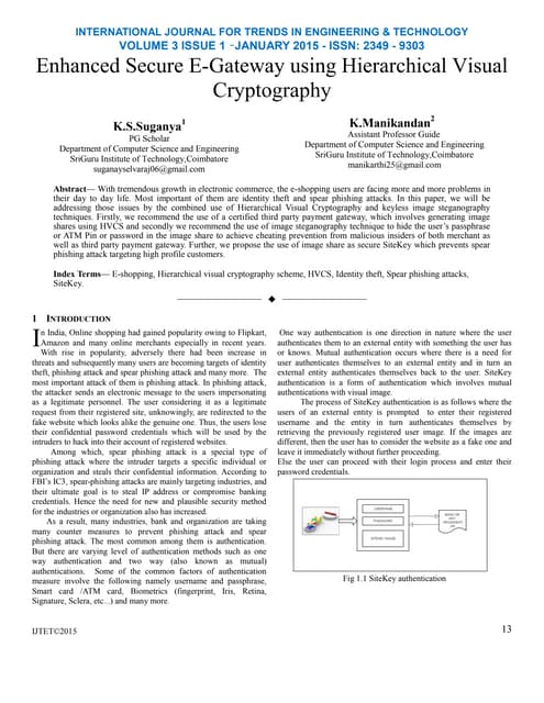 Online Payment System using Steganography and Visual Cryptography | PDF