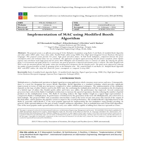Implementation Of Mac Using Modified Booth Algorithm Pdf 0668