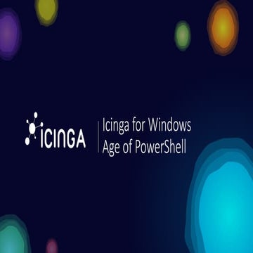 OSMC 2023 | Icinga for Windows – Age of PowerShell by Christian Stein | PDF | Operating Systems ...