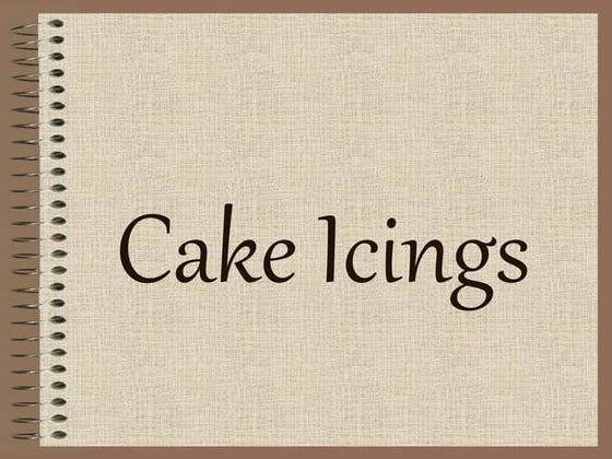 Icings | PPT