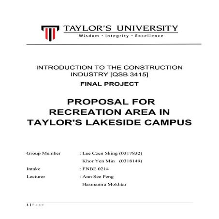 FINAL PROJECT ICI PROPOSAL | PDF