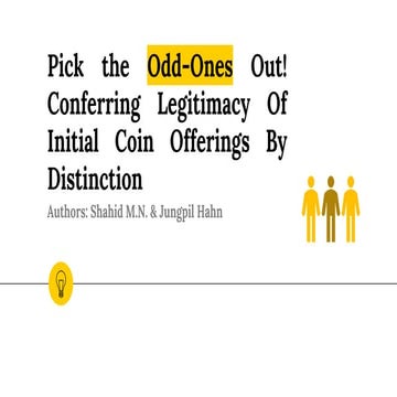 Pick the Odd-ones Out! Conferring Legitimacy of Initial Coin Offerings ...