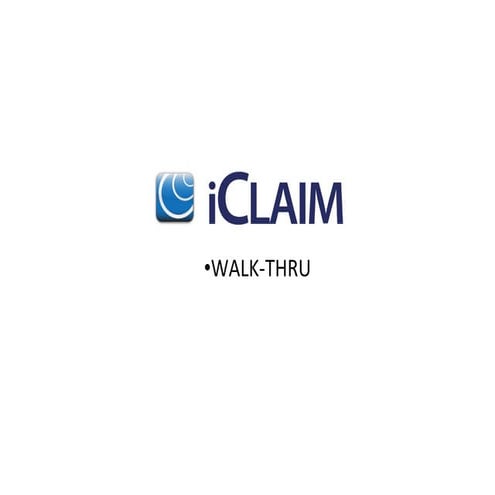 I Claim Walk Thru | PPT