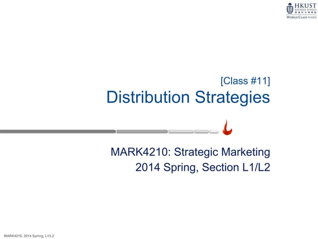 Distribution strategy ppt | PPT