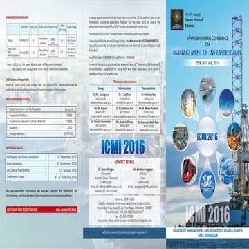 ICMI 2016 Brochure | PDF
