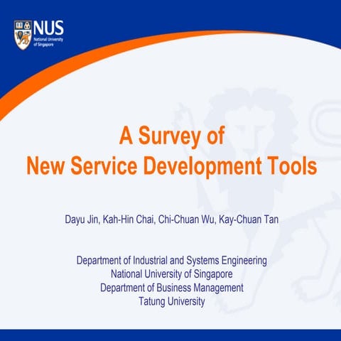 A Survey of New Service Development Tools | PDF | Business | Business ...