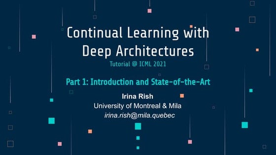 Representational Continuity for Unsupervised Continual Learning | PPT