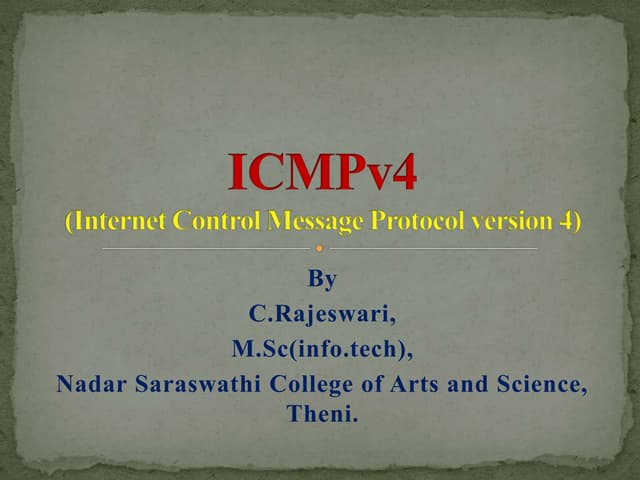 Icmp | PPT
