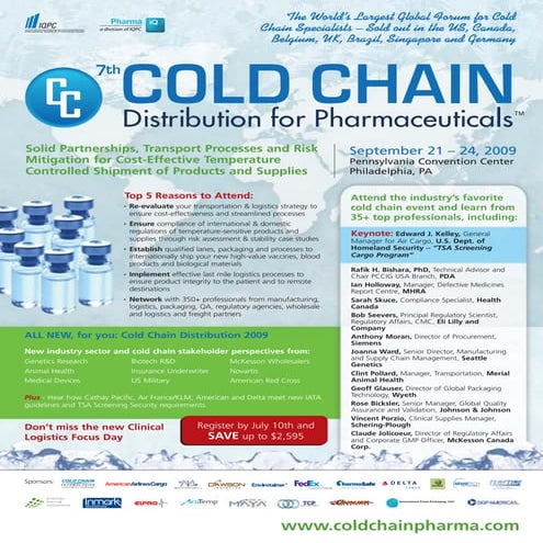 7th Cold Chain Distribution for Pharmaceuticals | PDF