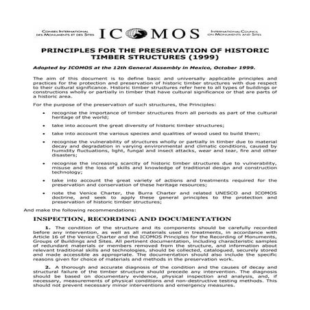 Icomos principles | PDF