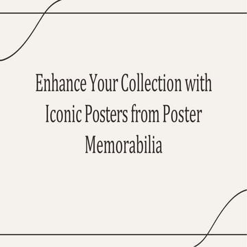 Poster Memorabilia: Where Authenticity Meets Entertainment Collecting ...