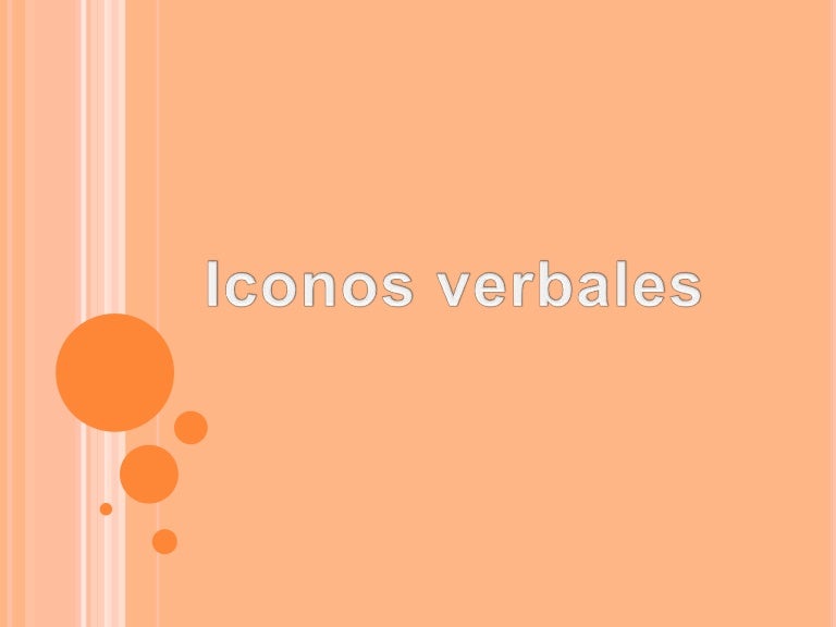 Iconos verbales