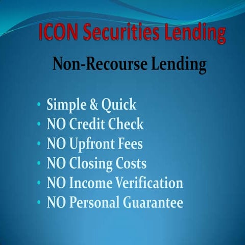 Icon Securities Lending | PPT