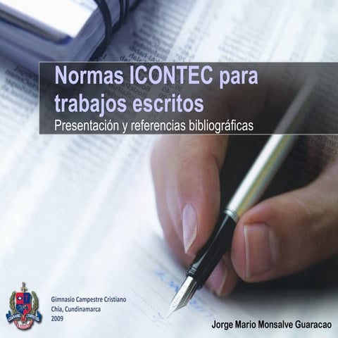 Normas ICONTEC para trabajos escritos | PDF