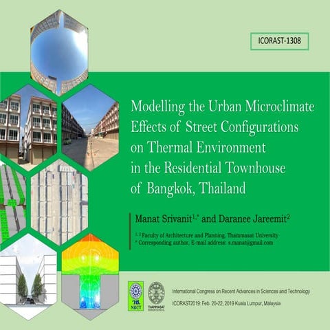 Modelling the urban microclimate effects of street configurations on ...