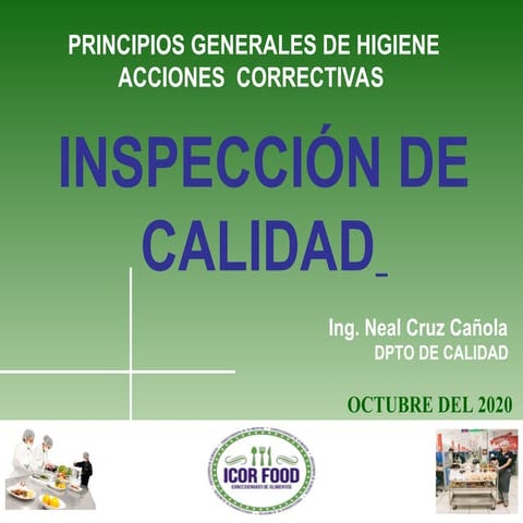 ICOR FOOD INSPECCIÓN ICOR FOOD INSPECCIÓN ICOR FOOD INSPECCIÓN | PPT