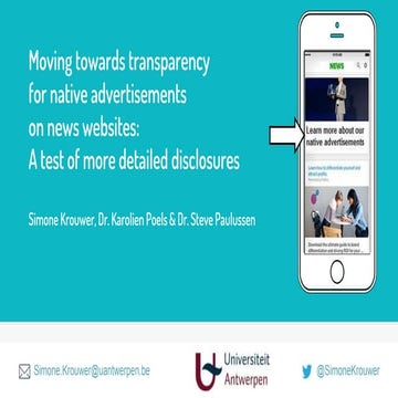 Detailed disclosures and transparency - presentation icoria 2018 | PPT