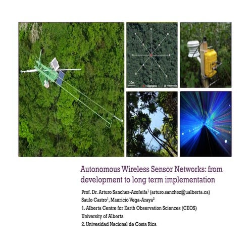 Autonomous Wireless Sensor Networks From Development To Long Term Implementation Ppt