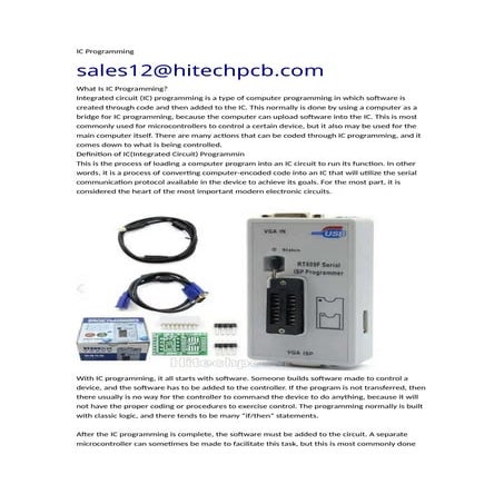 IC Programming service - Hitech Circuits Co., Limited | PDF