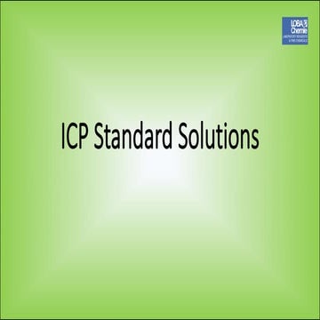 Get ICP Standard Solutions from Loba Chemie | PDF