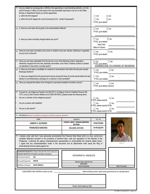Csc Form 212page4 Pdf