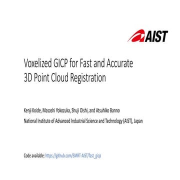 Voxelized GICP for Fast and Accurate 3D Point Cloud Registration ...