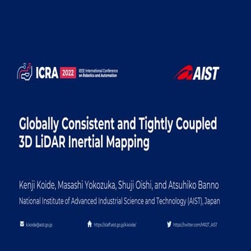 Globally Consistent and Tightly Coupled 3D LiDAR Inertial Mapping ...