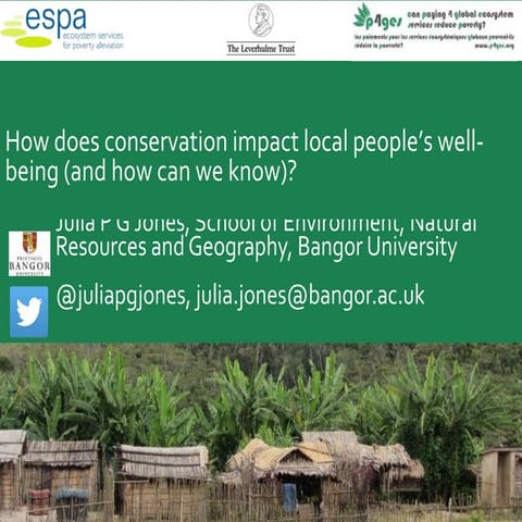 How does conservation impact local people’s well-being | PPT