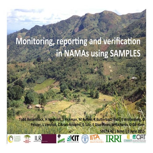 Monitoring, reporting and verification in NAMAs using SAMPLES | PPT