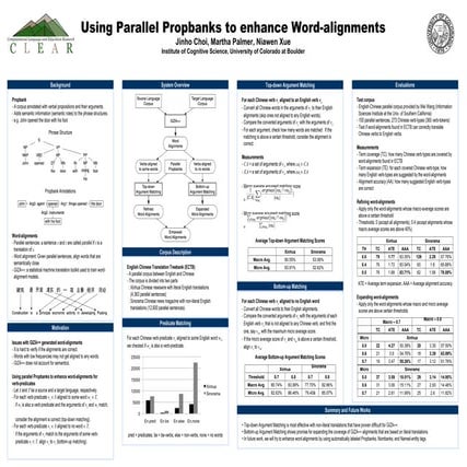 Using Parallel Propbanks to Enhance Word-alignments | PPT
