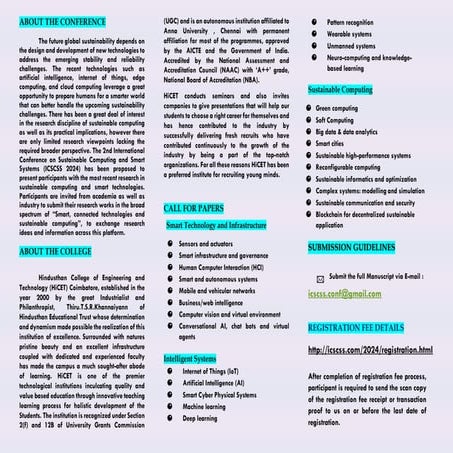 ICSCSS_2024_Brochure for ICSCSS_2024_Brochure | PPT