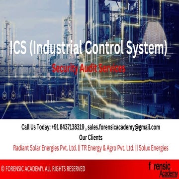 ICS (Industrial Control System) Cybersecurity Training | PDF