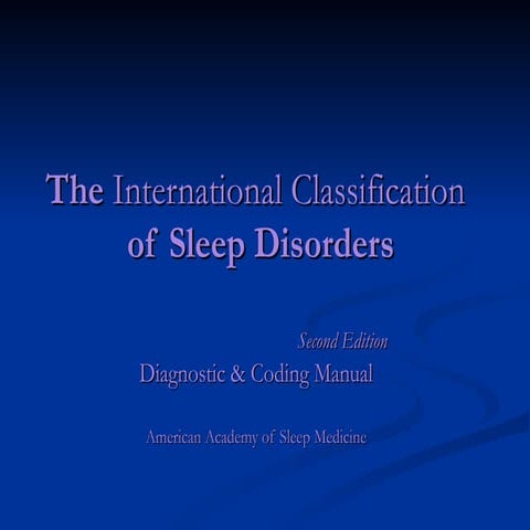 Icsdsleepdisorders Pgs[1] | PPT